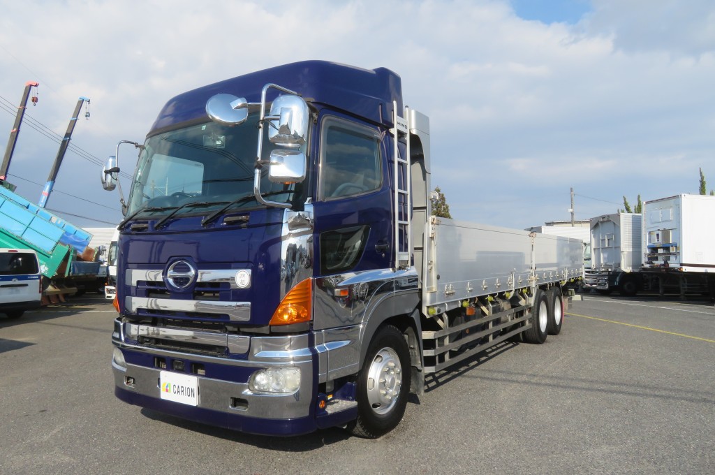 公開車輌！！ ①H21年式 日野 3軸アルミ平 名古屋ボデー(H23年製) リアエアサス 380ps プロシフト | お知らせ | ボルボ・トラック中国 中古トラックの販売・買取ならキャリオン